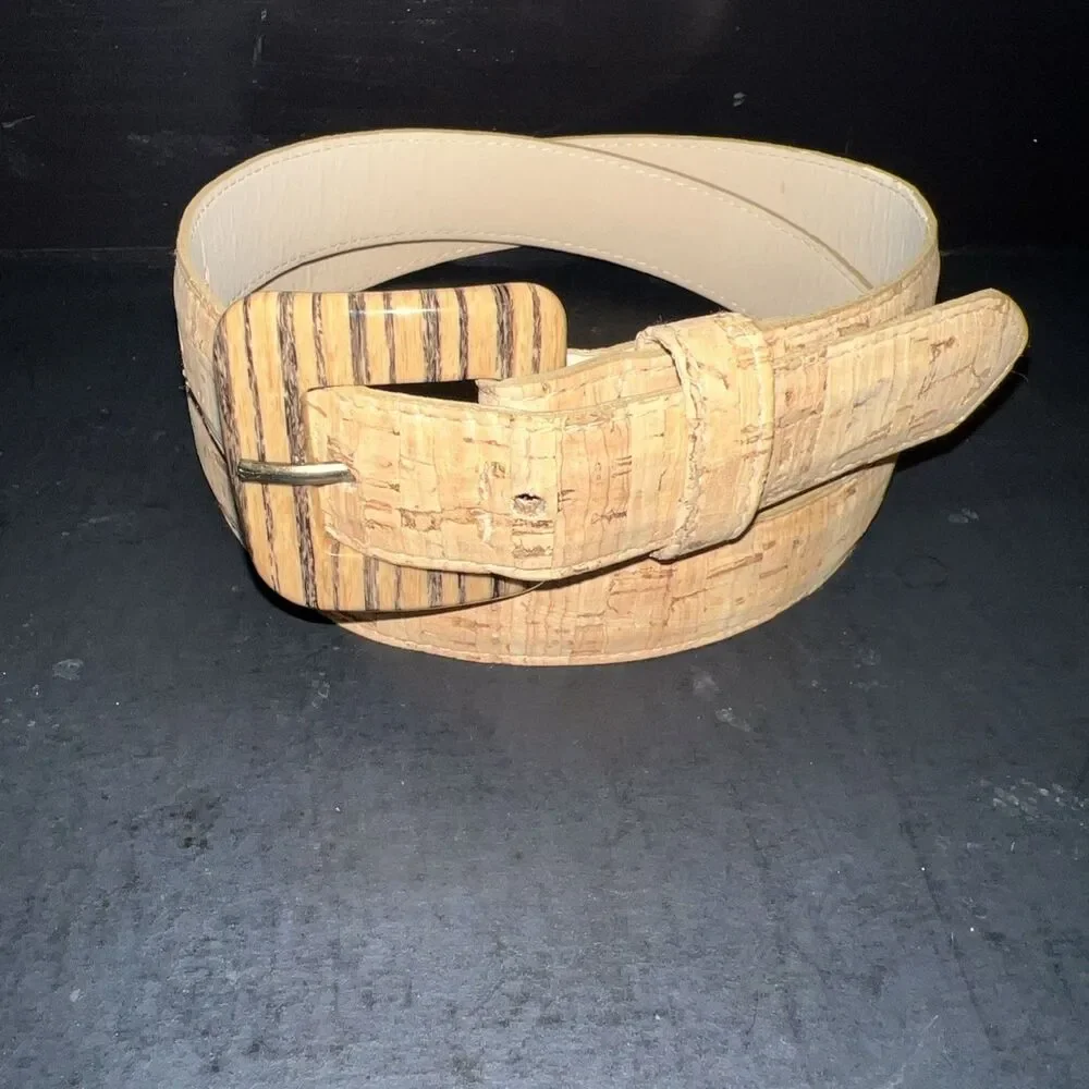 Elite | Accessories | Elite Accessories Usa Vintage Natural Cork Belt ...